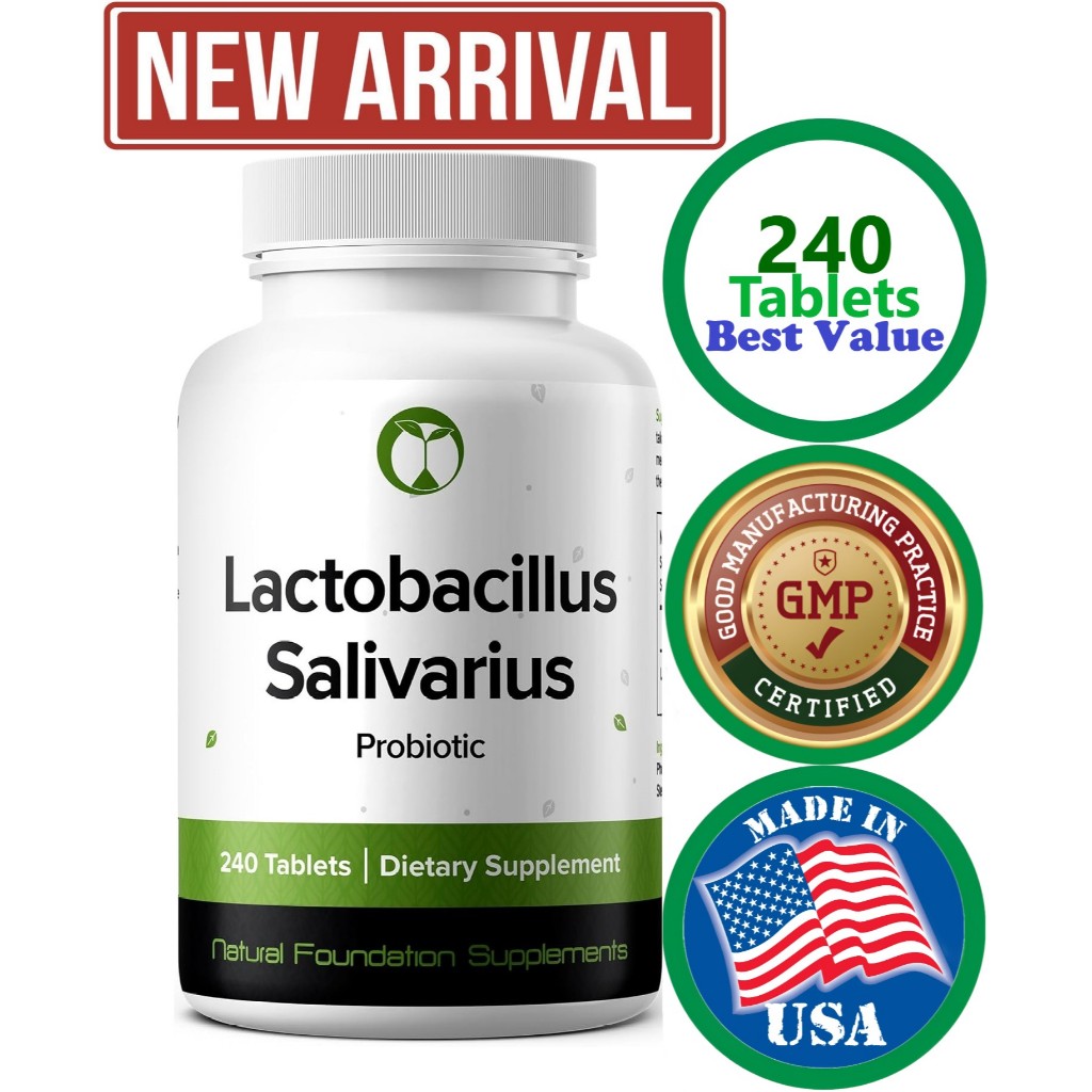 Real Lactobacillus Salivarius Dental + Gut Health, Immunity, Positive ...