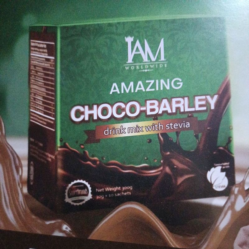 I AM WORLDWIDE AMAZING CHOCO-BARLEY drink mix with stevia | Shopee Malaysia