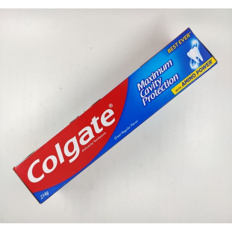 Colgate Maximum Cavity Protection Great Regular Flavor With Amino Power ...