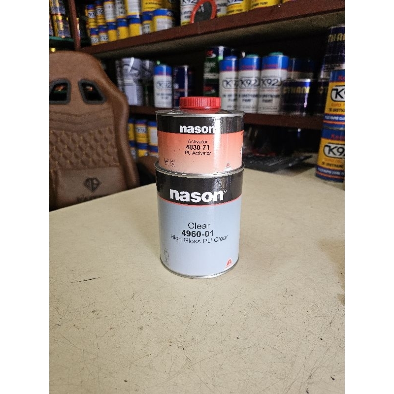 Nason Topcoat Clear (4960-01) High Gloss PU w/ Catalyst 1 Liter ...