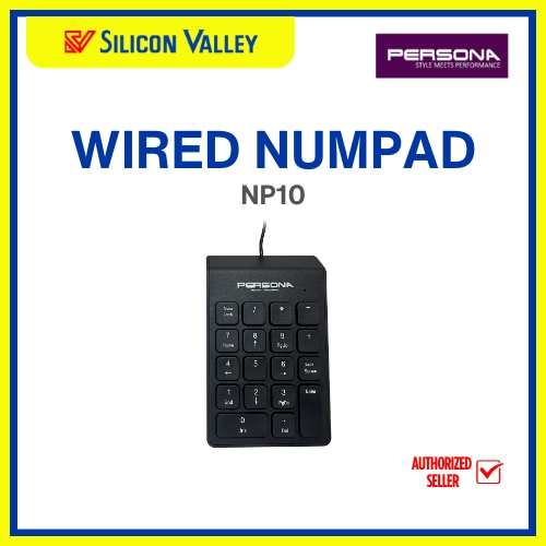 Persona NP10 Numeric Keypad |slim keypad|18 Keys |Windows and MAC ...