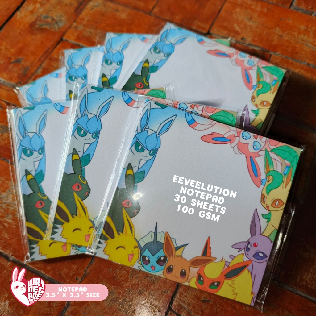 Eeveelution Pokemon Notepad Jolteon Eevee Espeon Sylveon Umbreon ...