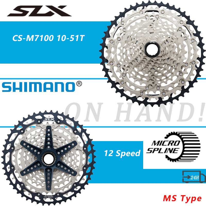 Shimano SLX M7100 12 Speed Mountain Bike Flywheel 12S 10-51T CS-M7100 ...