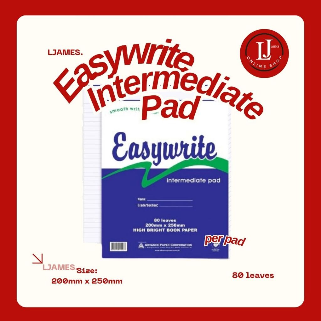 Easywrite Intermediate Pad Paper (sold per pad only) | Shopee Malaysia