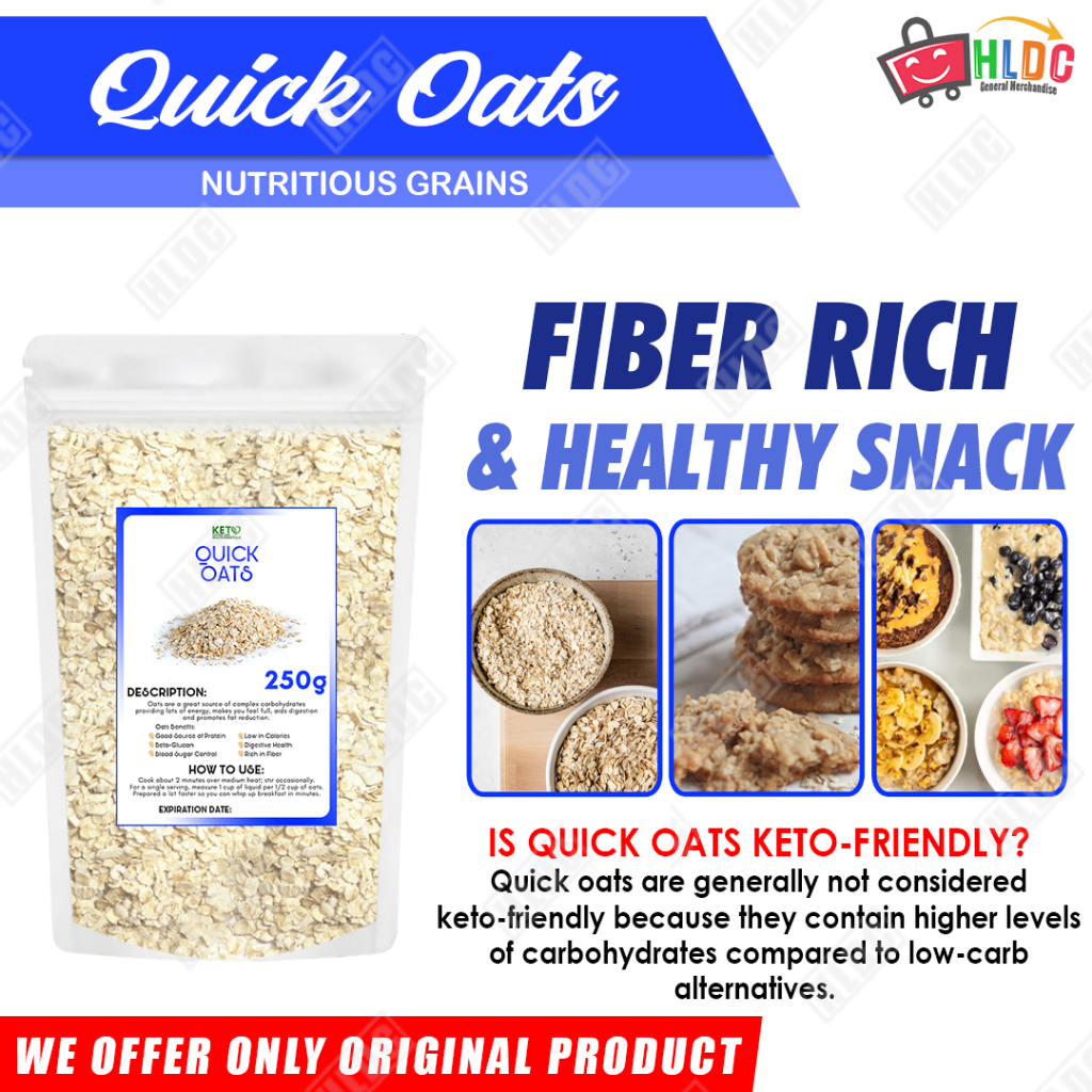 Quick Oats 250 grams Quick Serve Oats / in a minute | Shopee Malaysia