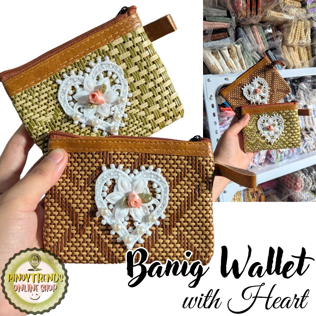 White Heart, Banig Coinpurse Filipino Traditinal Handicraft - A Perfect ...