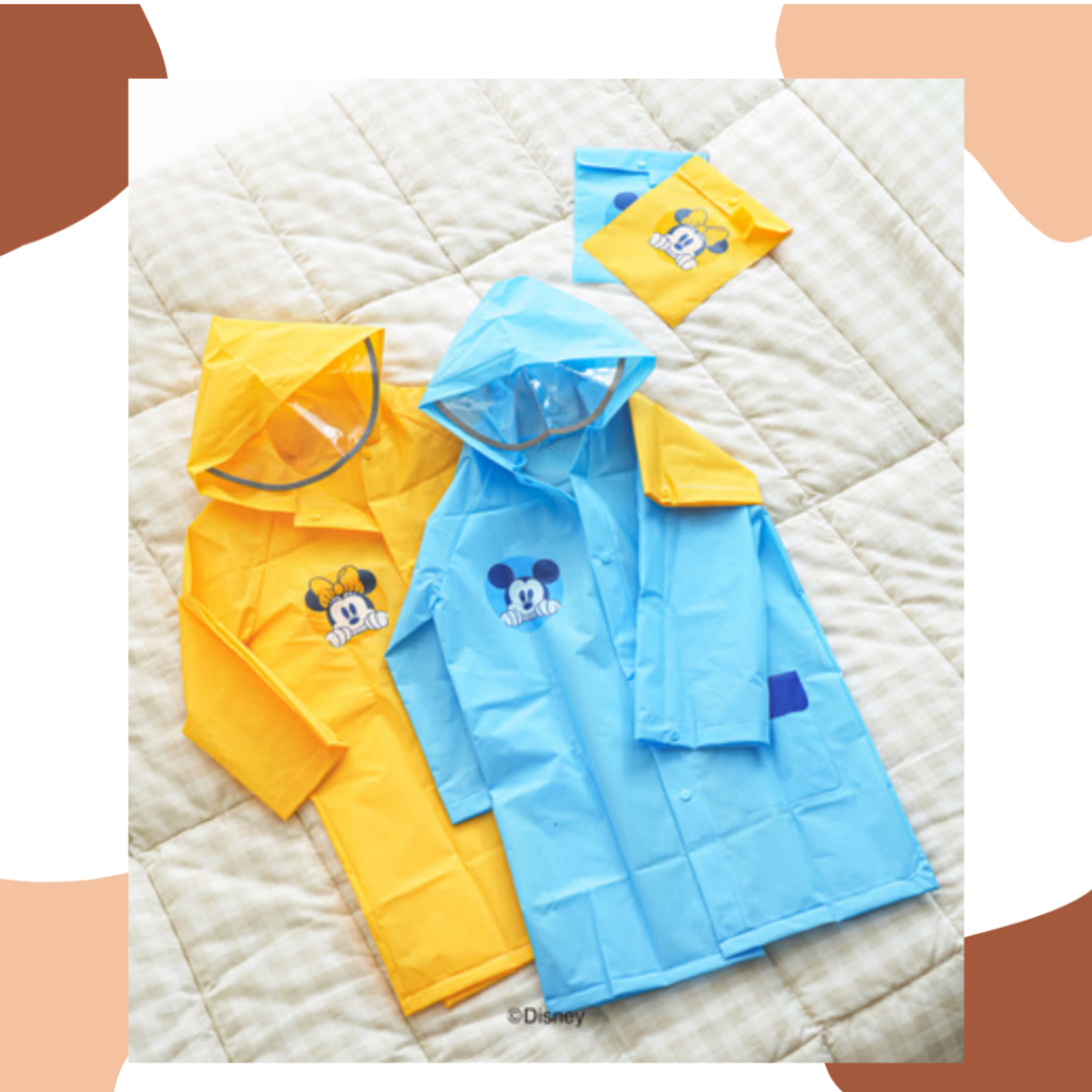 DAISO KOREA - Mickey Minnie Kids Raincoat | Shopee Malaysia