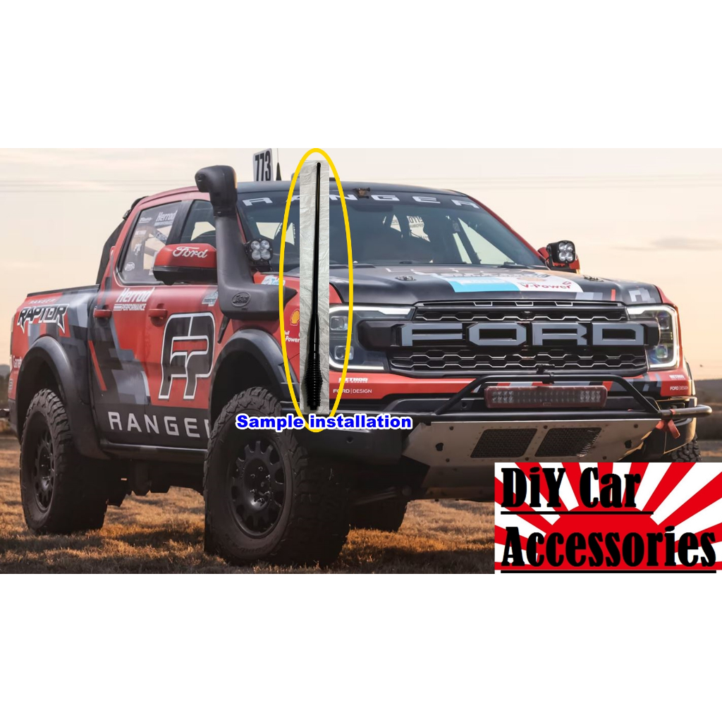Solid Black Bumper Pole Guide for OFFROAD (1.2 meter Length) | Shopee ...