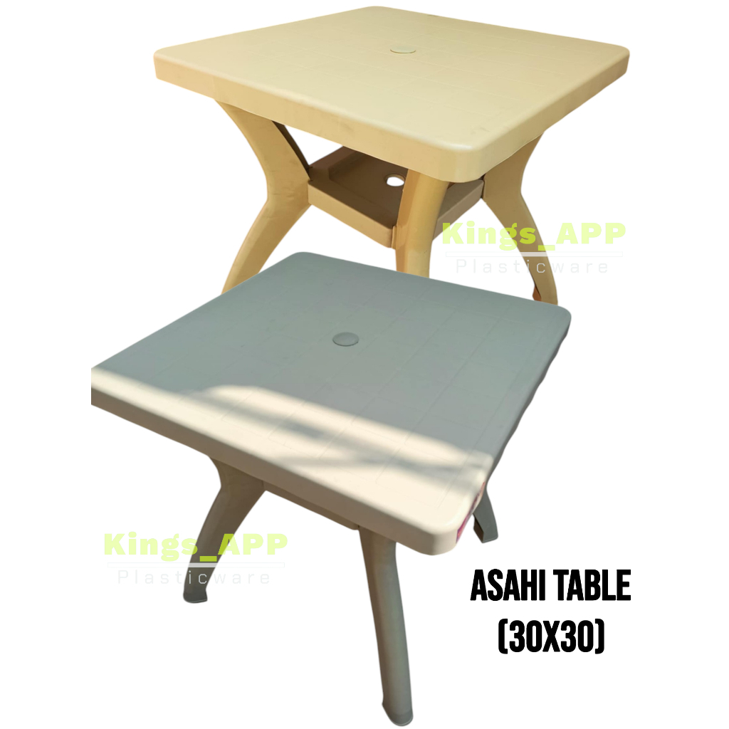 4 Seater (30x30) Asahi Monobloc Table Plastic Table With Umbrella Hole ...