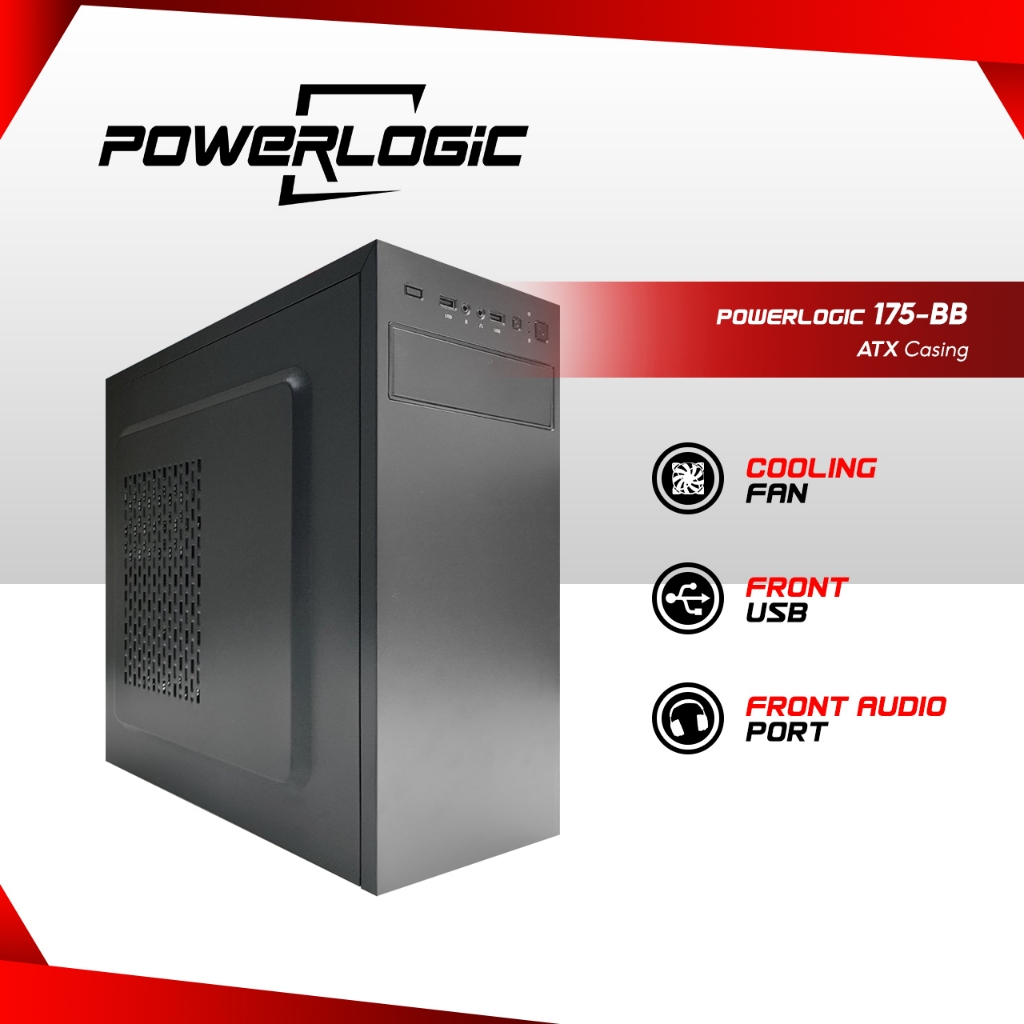POWERLOGIC 175-BB ATX Casing with 700watts Power Supply | Shopee Malaysia