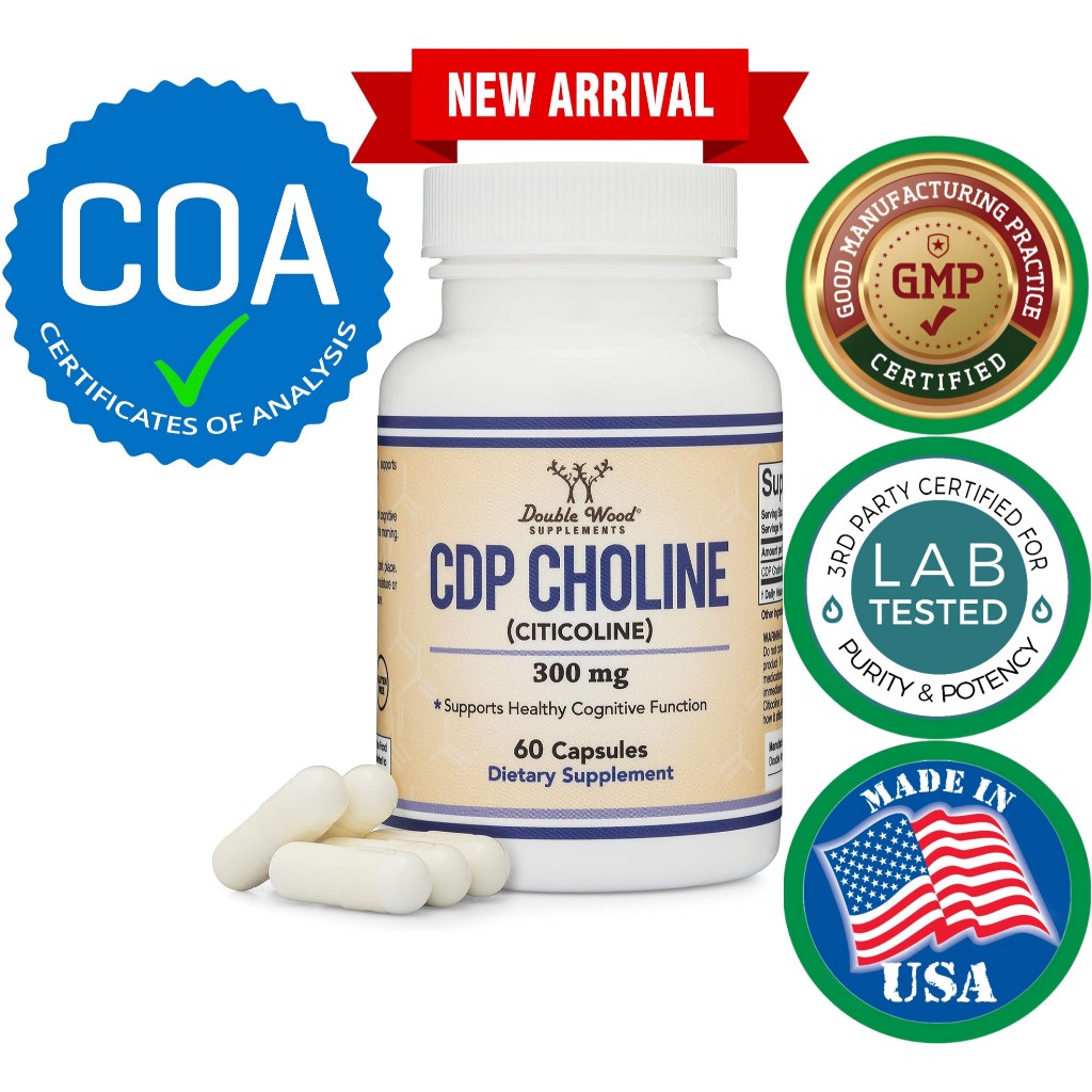 Real Citicoline CDP Choline by Double Wood Brain Plasticity, Memory ...