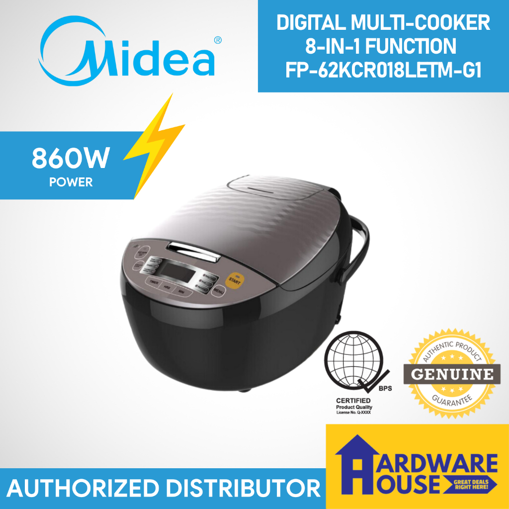 MIDEA Digital Multi Cooker 1.8L Smart Control Multicooker 10 Cups Rice ...