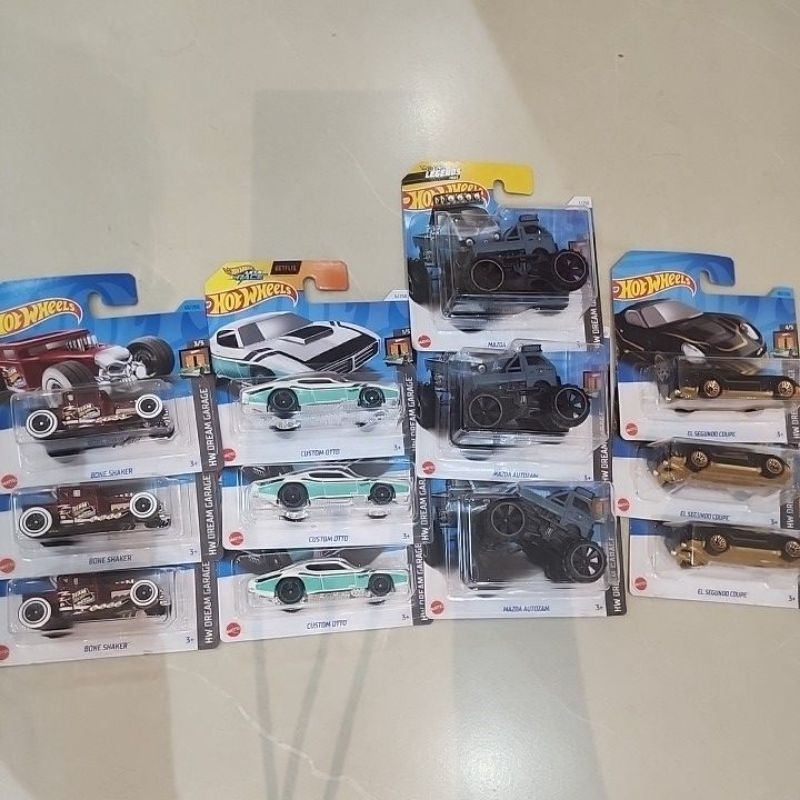 Hot Wheels HW Dream Garage: Bone Shaker, Mazda Autozam, Custom Otto, El ...