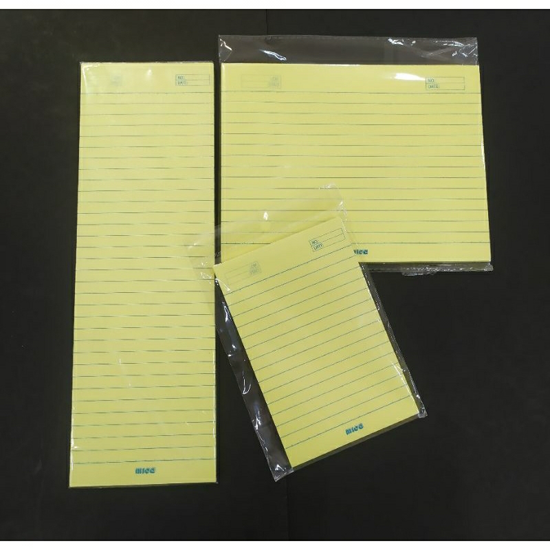 MICA YELLOW PAD PAPER 1/2 Crosswise/Lengthwise/1/4pad | Shopee Malaysia