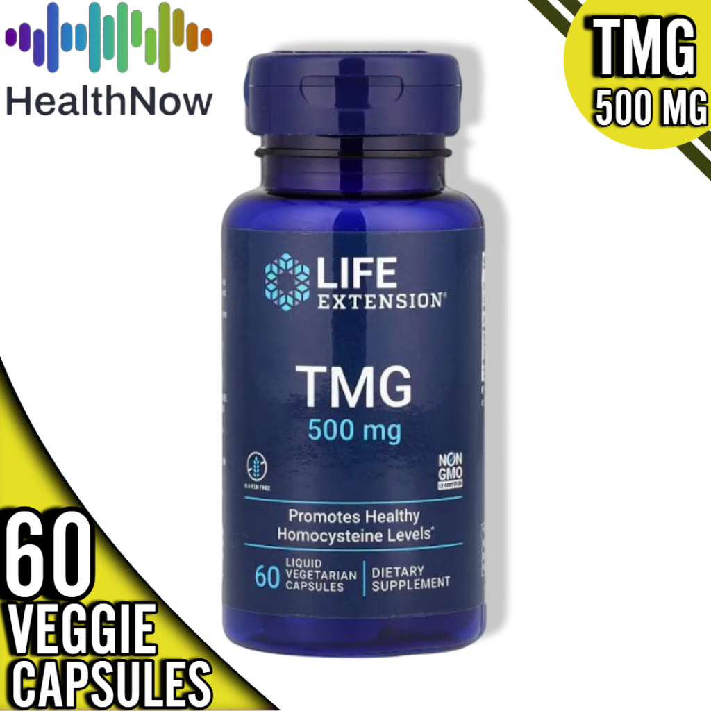 Life Extension, TMG, 1,000 mg, 60 Liquid Vegetarian Capsules (500 mg ...