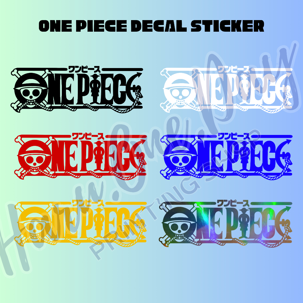ONEPIECE LOGO Decal Sticker Waterproof | Shopee Malaysia