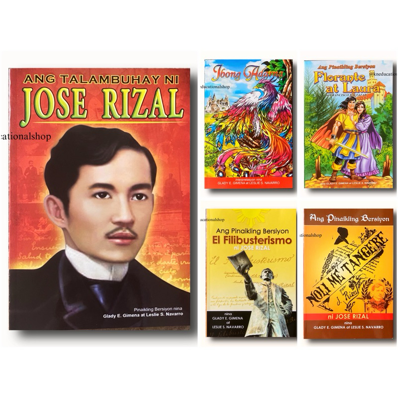 Filipino History Books (Jose Rizal, Ibong Adarna, Florante at Laura ...