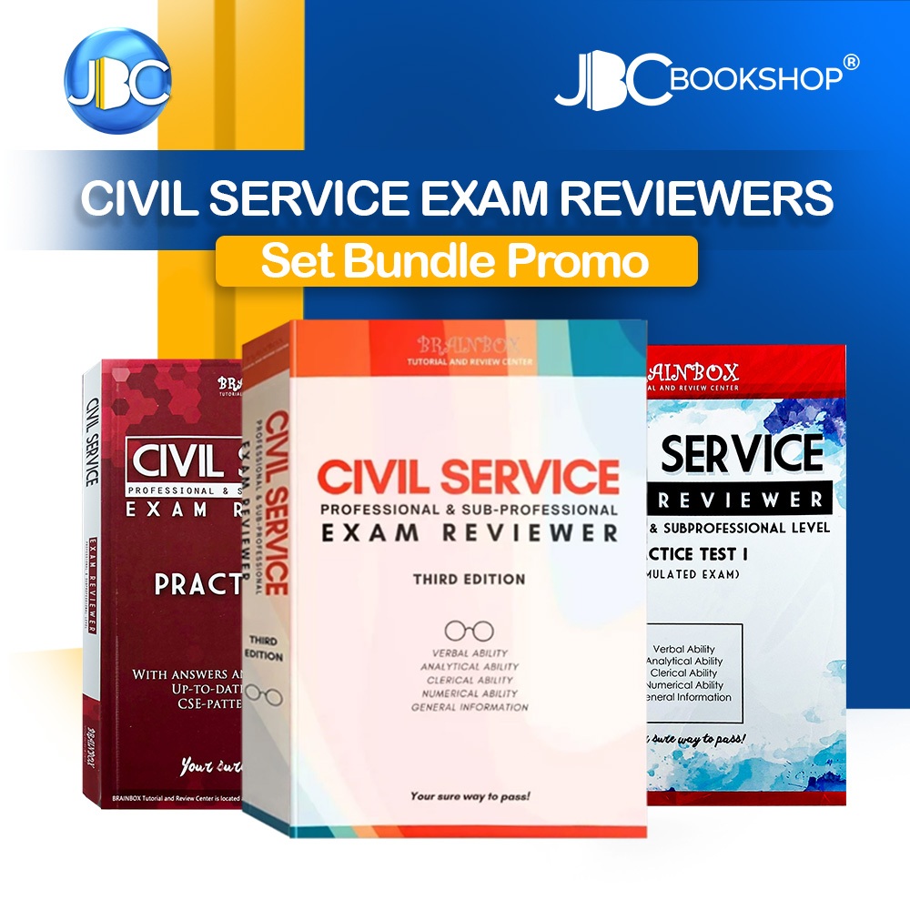 Civil Service Exam Reviewer Brainbox Set Bundle | Shopee Malaysia
