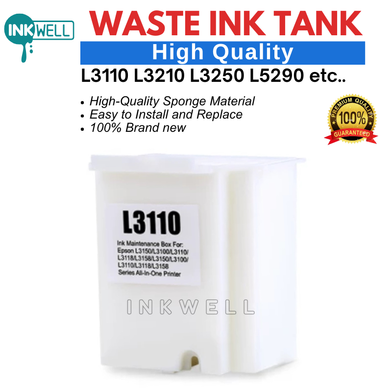 Waste Ink Tank Suitable with Epson L1110 L1116 L1250 L3110 L3116 L3150 ...
