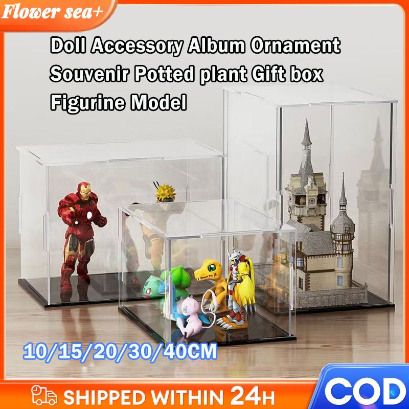 Transparent Acrylic Toy Display Case Stackable Magnetic Acrylic box ...