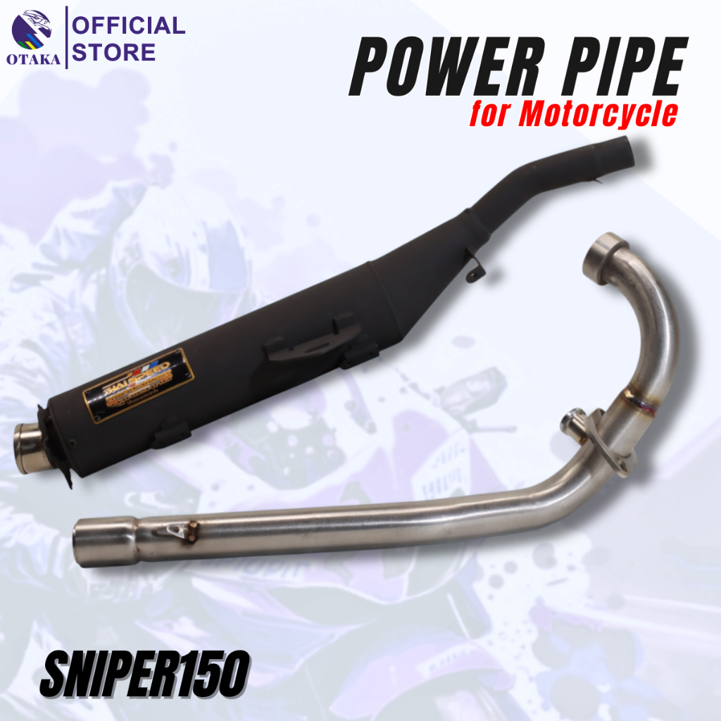 THAI SPEED POWER PIPE/MUFFLER PIPE with ELBOW for YAMAHA SNIPER150 High ...