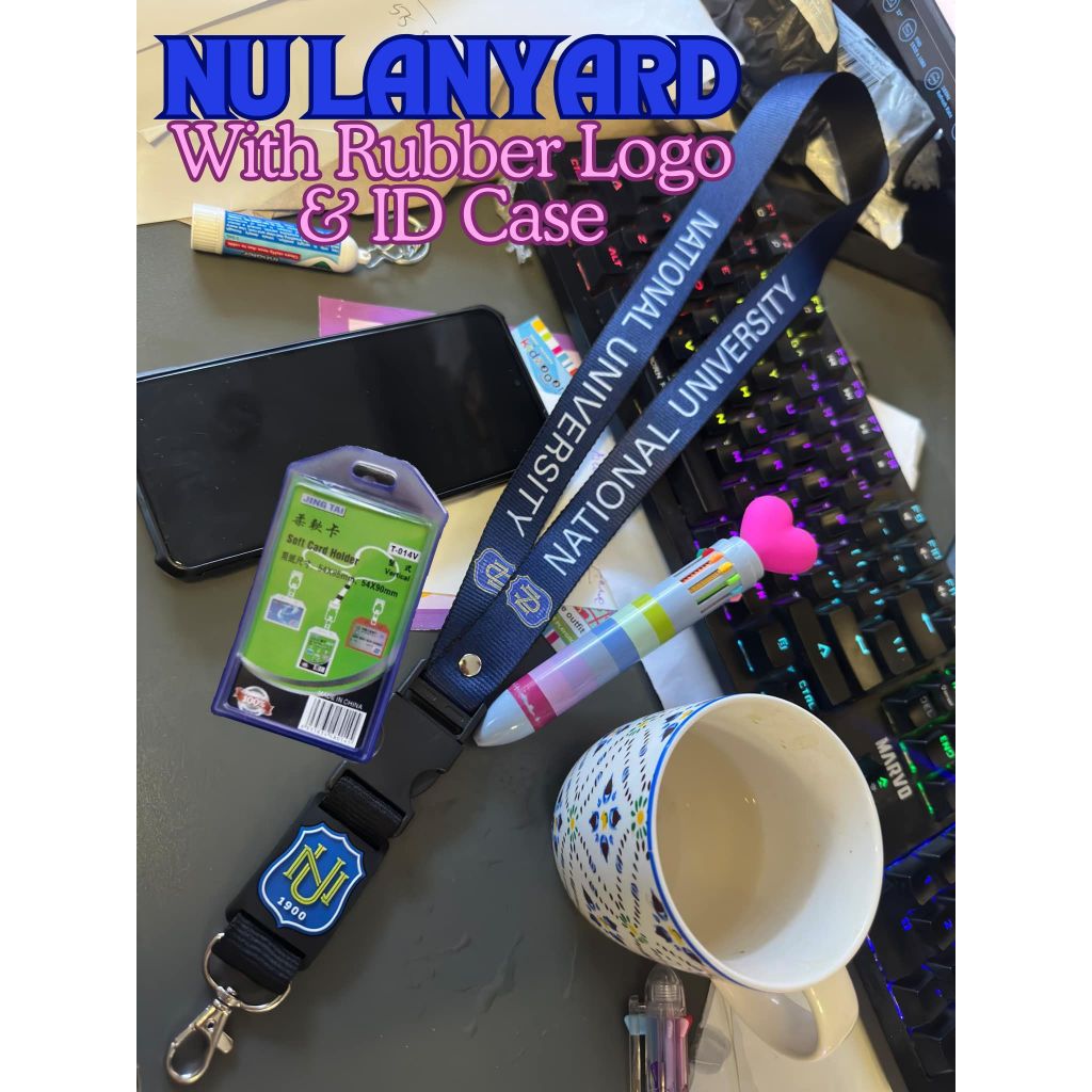 NU / National University ID Lace / ID Lanyard With RUBBER LOGO and ID ...