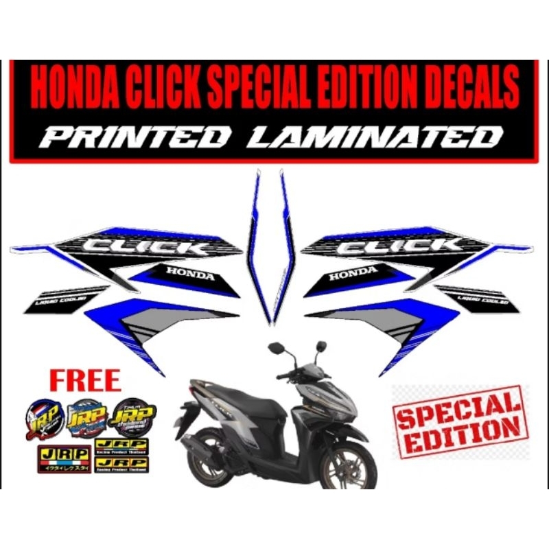 special edition decals for Honda click V3 V4 printed laminated | Shopee ...