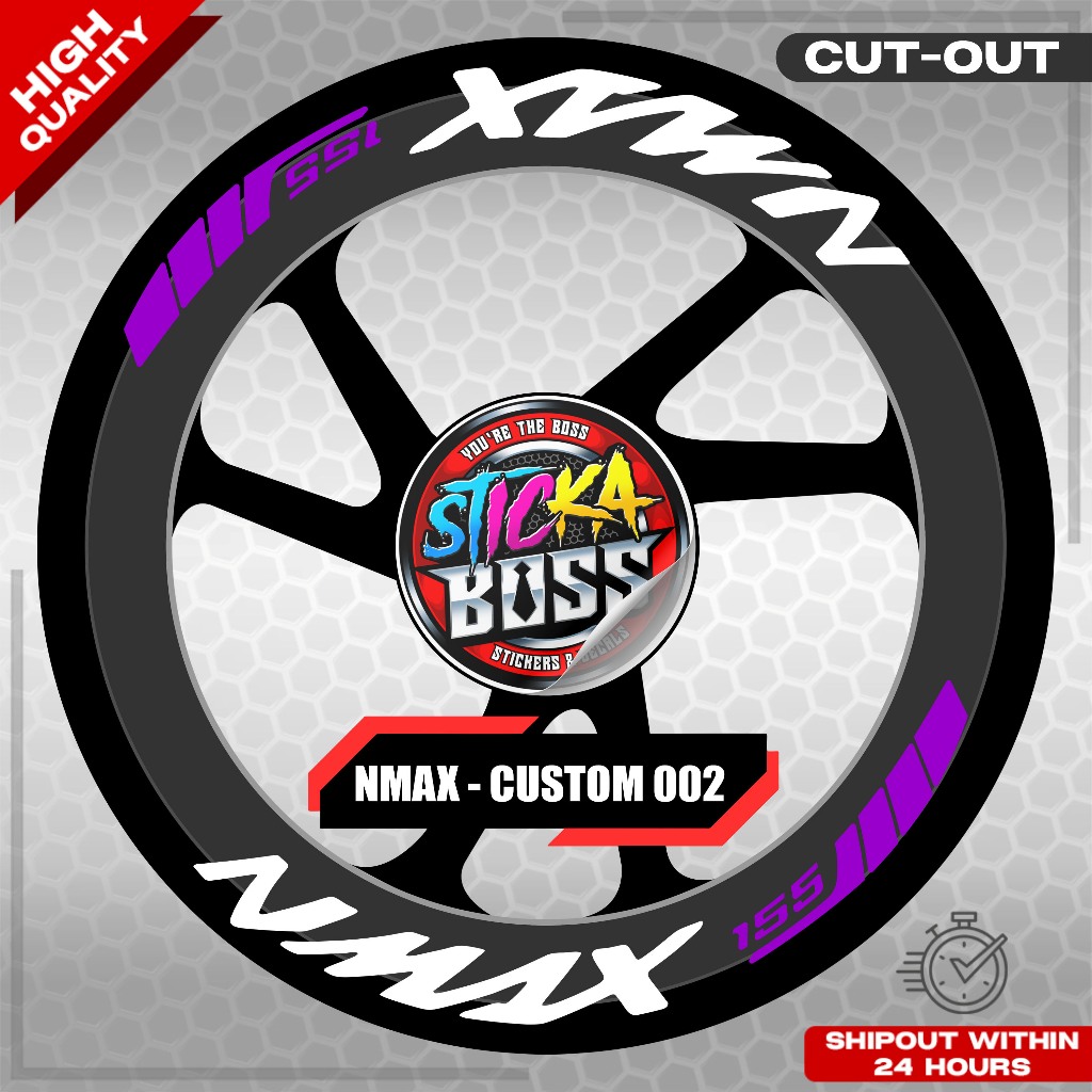 NMAX 155 MAG STICKER SET ( 2 MAGS ) - CUSTOM 002 | VINYL WATERPROOF CUT ...