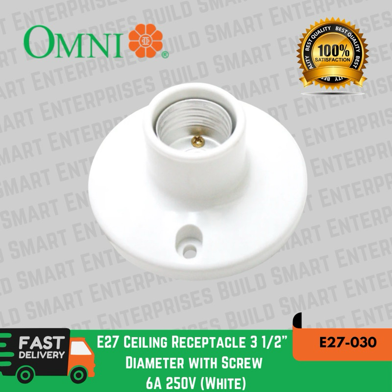 Omni E27 Ceiling Receptacle (4 1/4 - 3 1/2 - 2 1/4) | Shopee Malaysia