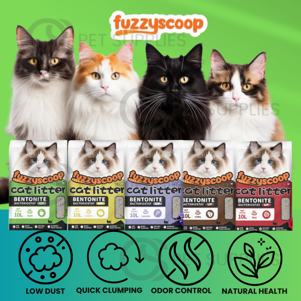 FIPRO - FuzzyScoop Premium Clumping Cat Litter – Ultra Odor Control ...