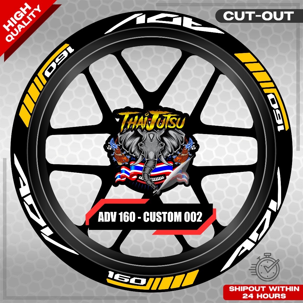 ADV 160 MAG STICKER SET ( 2 MAGS ) - CUSTOM 002 | VINYL WATERPROOF CUT ...