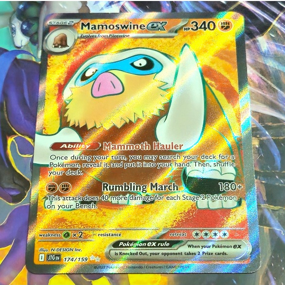 Pokemon TCG Mamoswine ex Journey Together Full Art Ultra | Shopee Malaysia