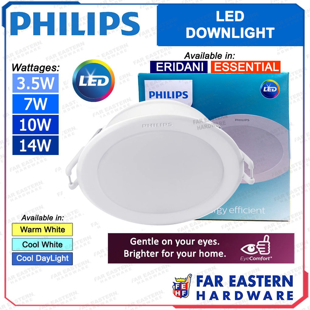 PHILIPS Ceiling LED Down Light Recessed Warm | Cool White / Daylight ...