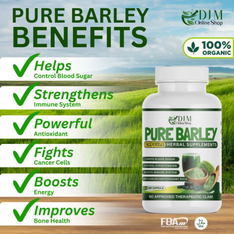 Barley Capsule 500mg Authentic Supplements (100 Capsule) | Shopee Malaysia