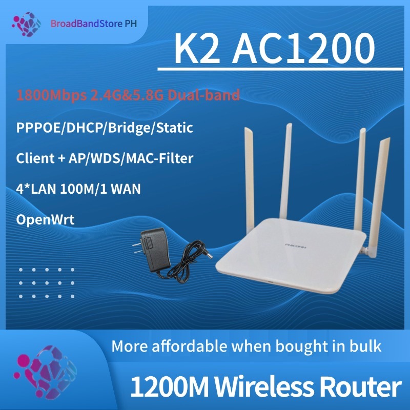 Used Dual Band Wireless Router PHICOMM K2 OpenWRT 5.8G&2.4G(Contains Adaptor) | Shopee Malaysia
