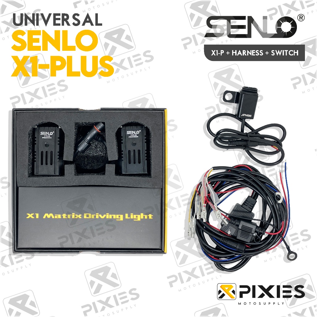 SENLO MINI DRIVING LIGHT SENLO X1 PLUS X1P SET HARNESS SWITCH RELAY ...