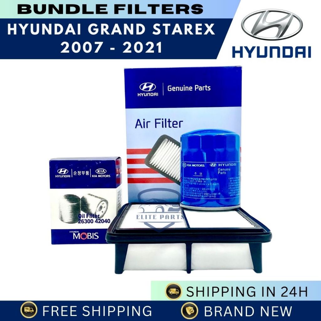 FILTERS SET! AIR & OIL FILTERS for HYUNDAI GRAND STAREX 2007-2021 / ...