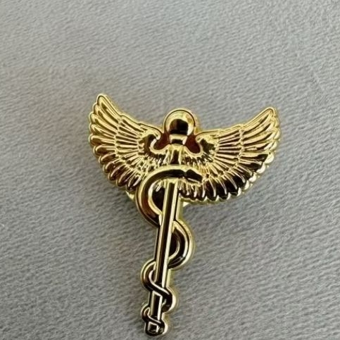 Rod of Asclepius Medicine Caduceus Medical Pin | Shopee Malaysia