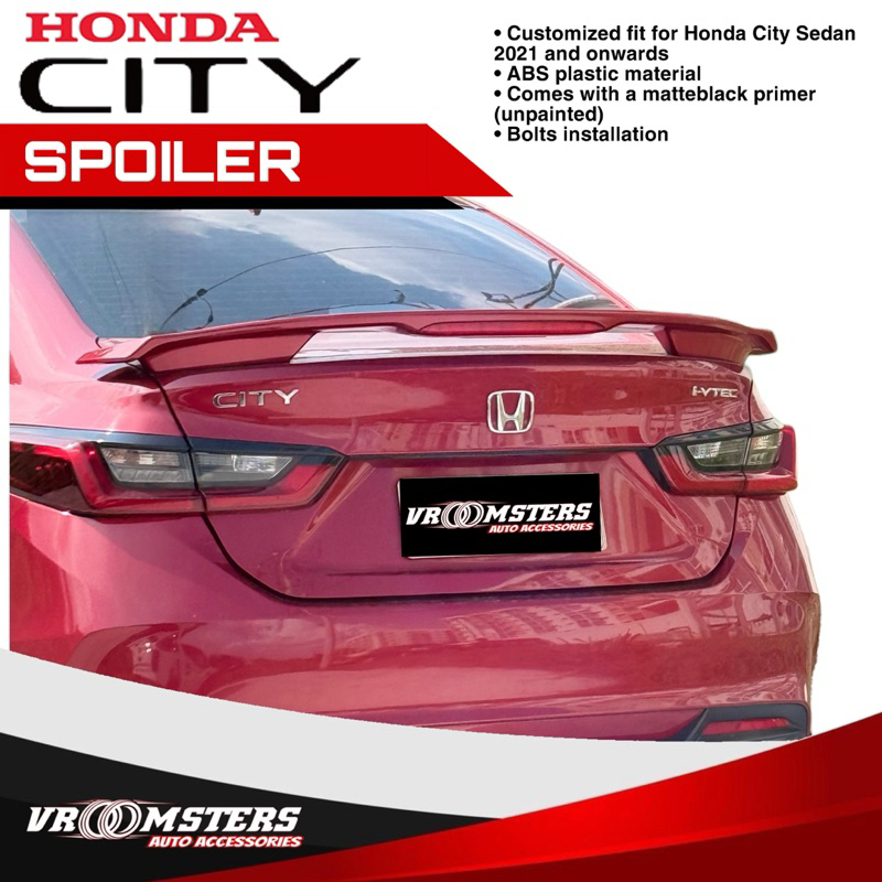 Honda City 2021-2025 ABS Plastic Spoiler Vroomsters | Shopee Malaysia
