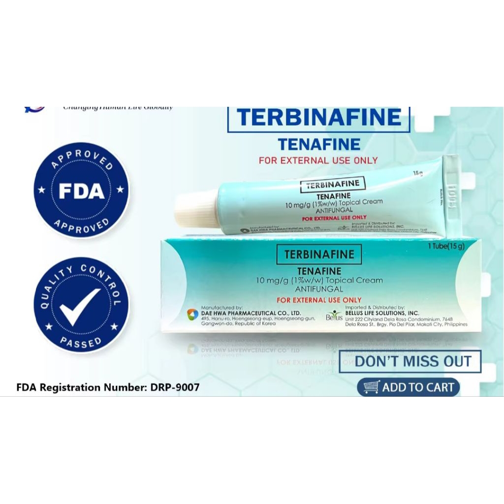 Terbinafine Tropical Cream Best for Jock itch Ring worm athletes foot ...