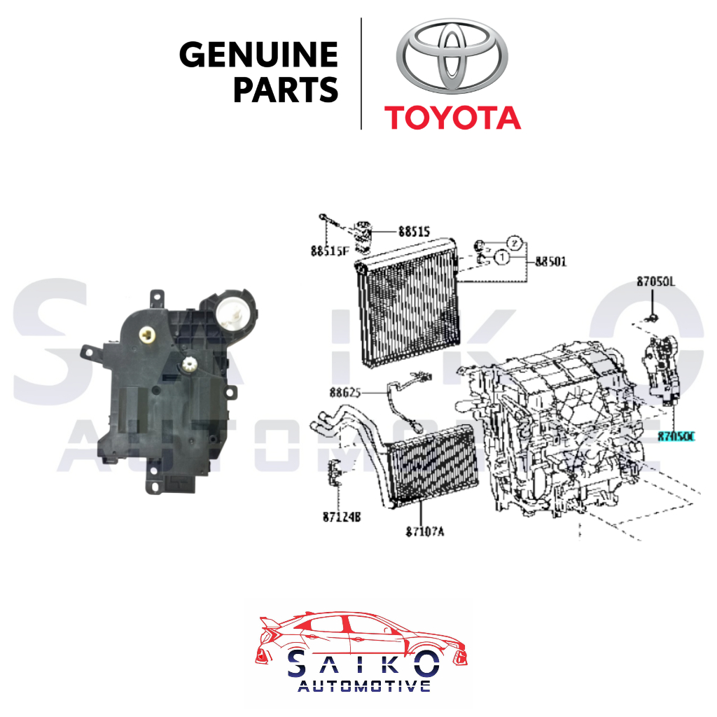 Toyota Innova Fortuner Hilux 2016-2025 Aircon Damper Servo Motor ...
