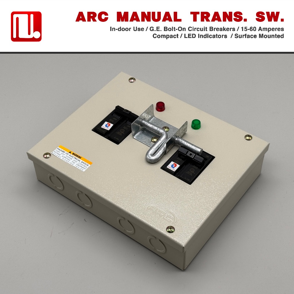 Arc Manual Transfer Switch with GE Bolt-On Circuit Breaker (TQC-2P ...