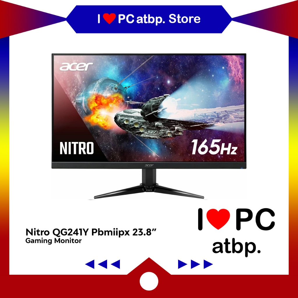 Acer NITRO QG241Y Pbmiipx 23.8” VA 165Hz Gaming Monitor | Shopee Malaysia