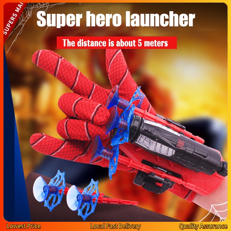 【With String】Spiderman Toys/spider man web shooter gloves toys for kids ...