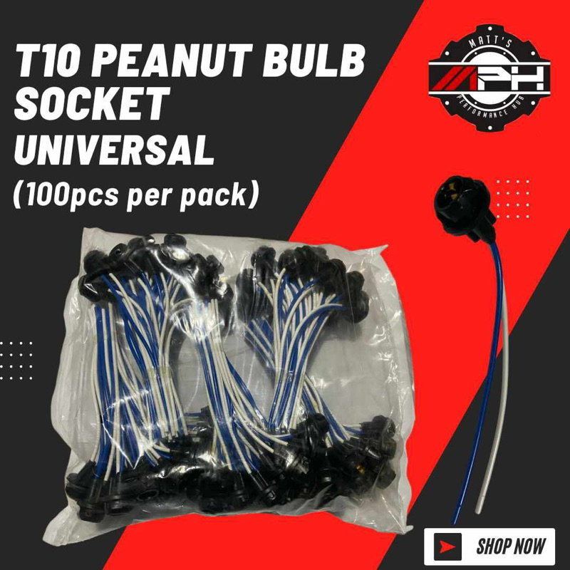 T10 Peanut Bulb Socket Universal (per pack = 100pcs) | Shopee Malaysia