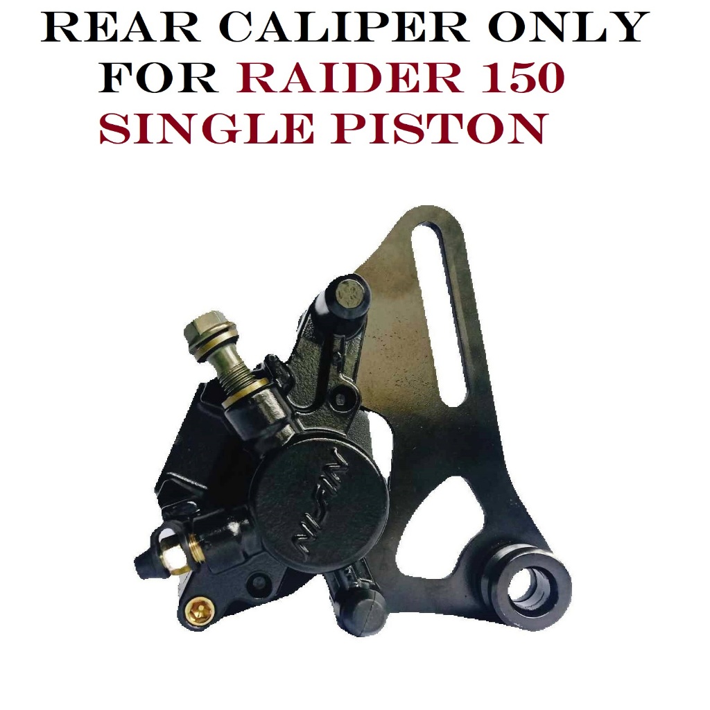 REAR CALIPER ONLY FOR RAIDER 150 SINGLE PISTON GOLD/BLACK COLOR ...