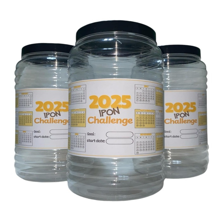 JAR Alkansya BIG Size for NEW YEAR 2025 Ipon Challenge YELLOW | Shopee Malaysia