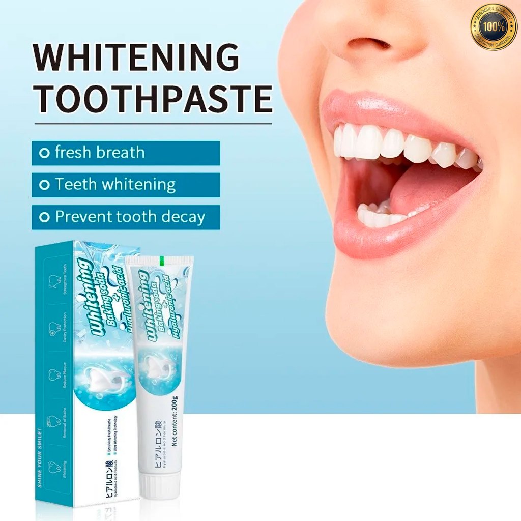 LBLS Peppermint Baking Soda + Hyaluronic Acid Dual-Effect Whitening ...