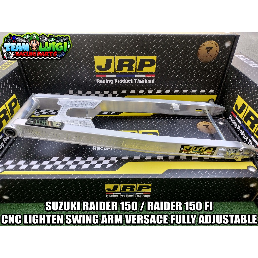 JRP Suzuki Raider 150 / Raider 150 FI CNC Lighten Swing Arm Versace ...