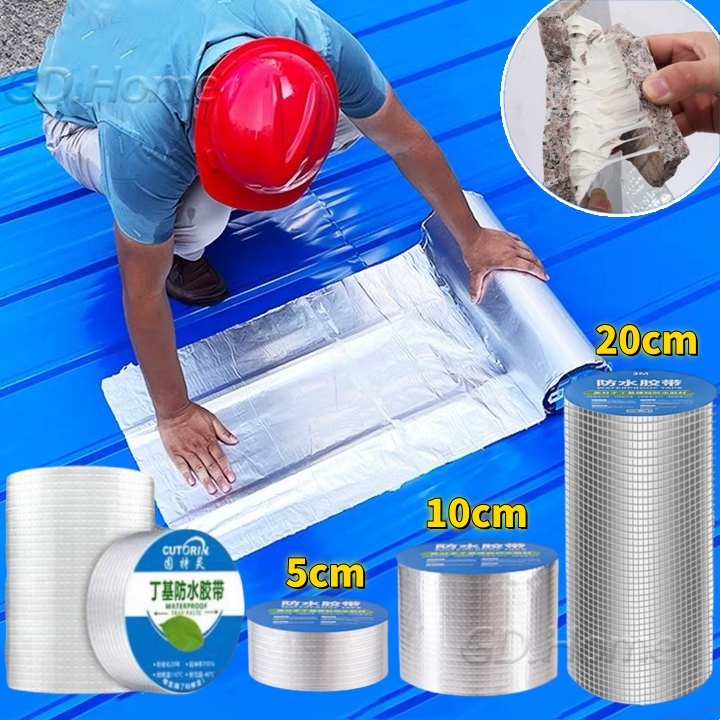 Aluminum Foil Butyl Tape Waterproof tape Sealant Instant Watertight ...